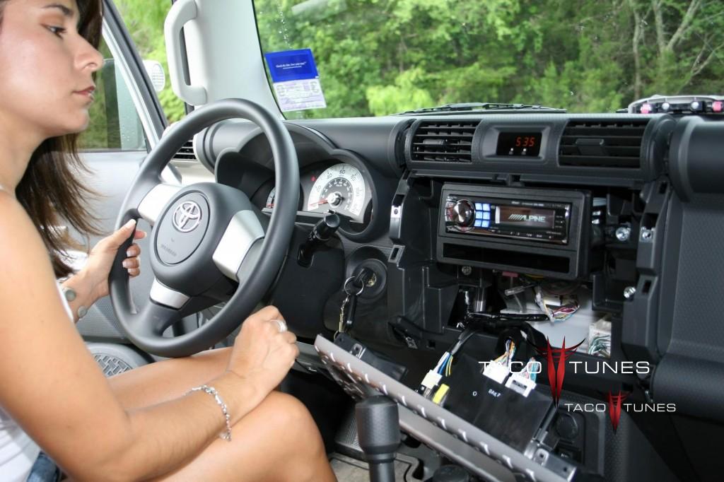 how to remove stock stereo and install new aftermarket head unit FJ Cruiser