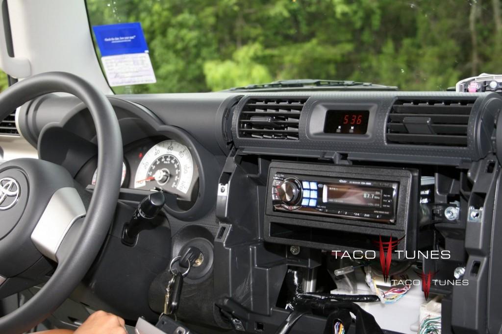how to remove stock stereo and install new aftermarket head unit FJ Cruiser
