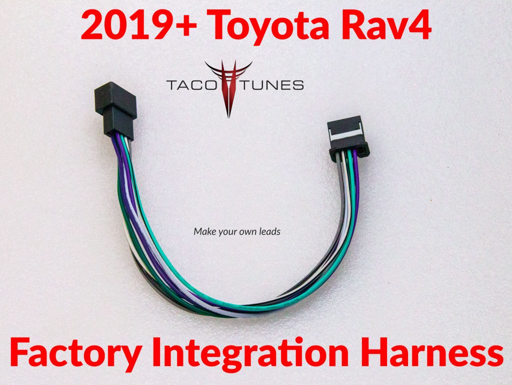 2019+ Toyota RAV4 Add amplifiers to factory stereo Plug & Play Harness ...