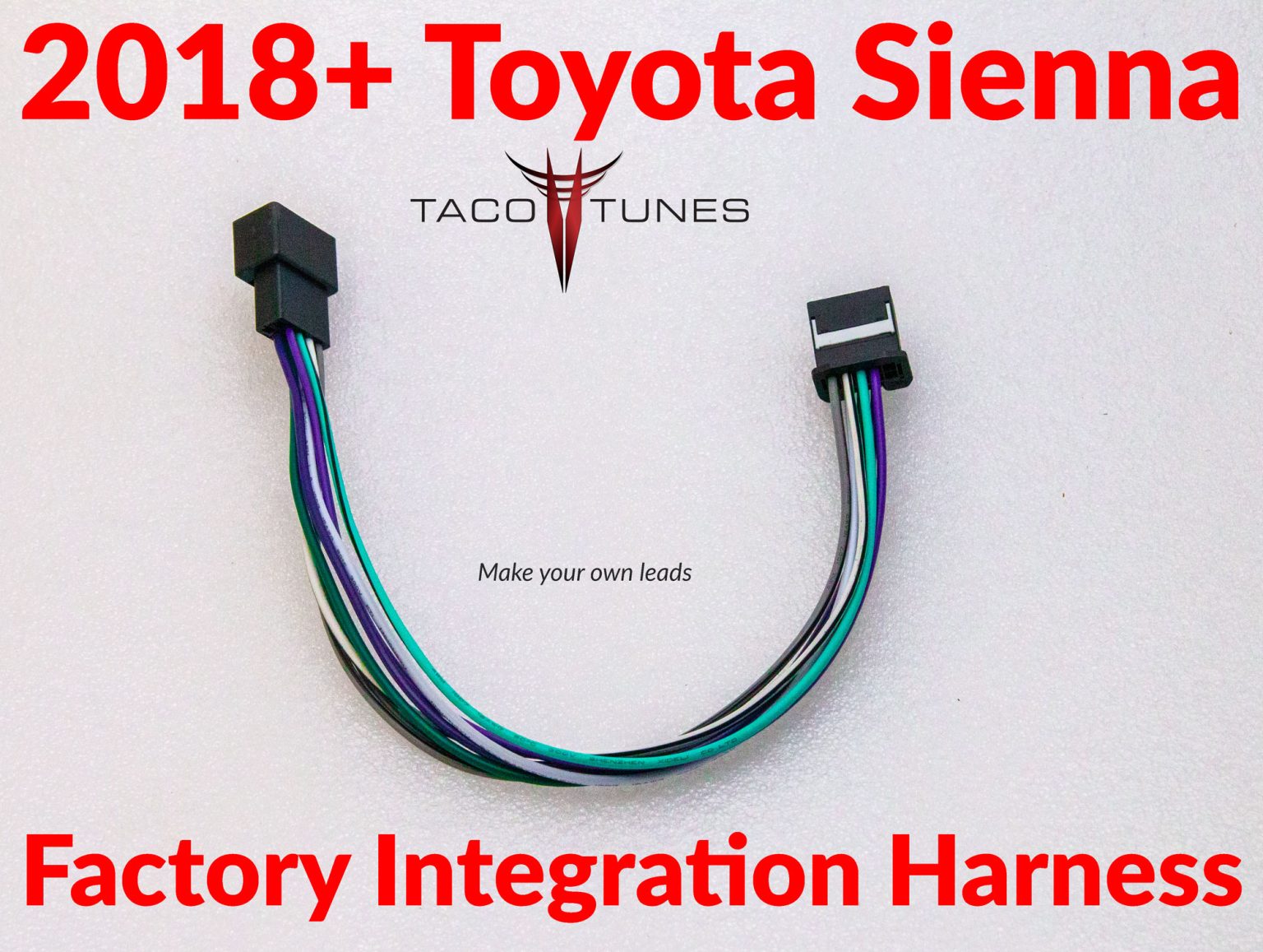2018+ Toyota Sienna Add amplifiers to factory stereo Plug & Play ...