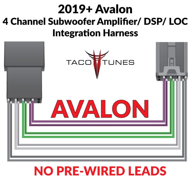 2019+ Toyota Avalon Add amplifiers to factory stereo Plug & Play ...