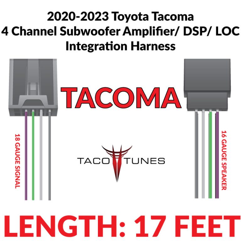 2020-2023 Toyota Tacoma Add amplifiers to factory stereo Plug & Play ...