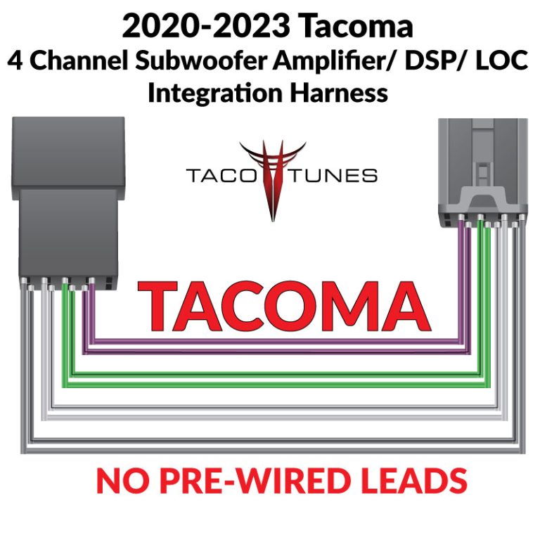 2020-2023 Toyota Tacoma Add amplifiers to factory stereo Plug & Play ...